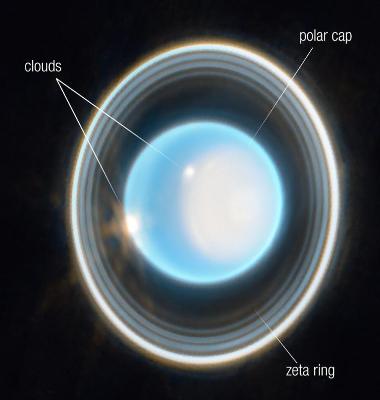 JWST captures breathtaking image of Uranus’ unique ring structure ...